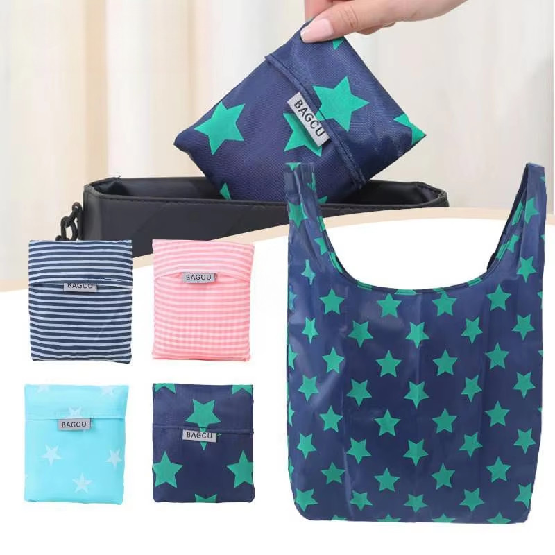 Portable Foldable Shopping Bags Reusable Outdoor Storage Bags Carry Bag ...