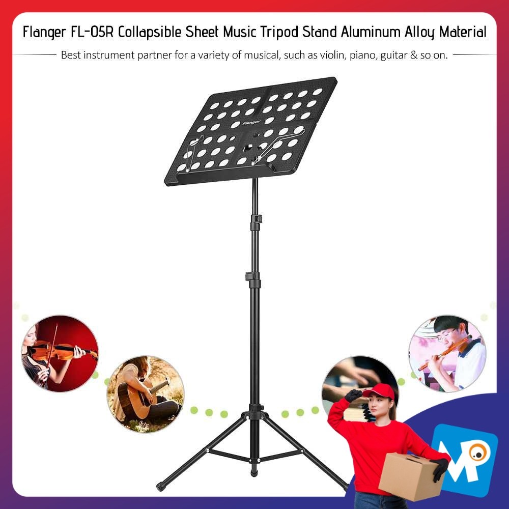 Music Partitur Tripod Stand - 180 Degree Adjustable Sheet Music Song ...