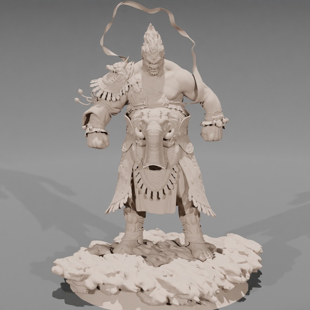 Lone Black Myth God Giant God White Model 3 Printing Black Myth Goku ...