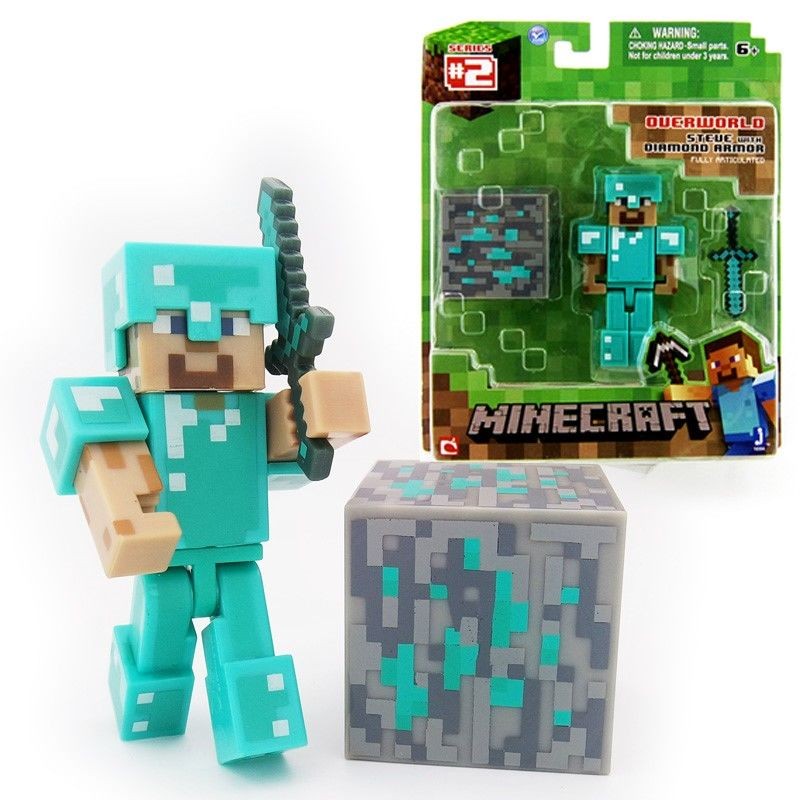 Minecraft Model Minecraft Building Block Man 10cm Action Figure Figure ...