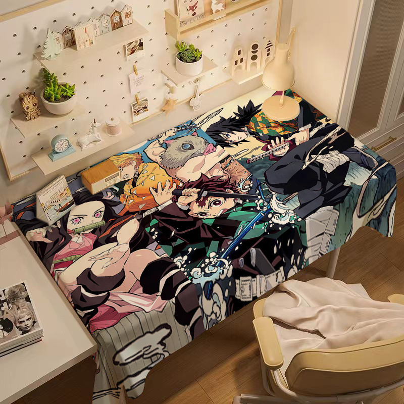 Tablecloth Anime Desk Anti-dust Cloth Student Dormitory Computer Desk ...