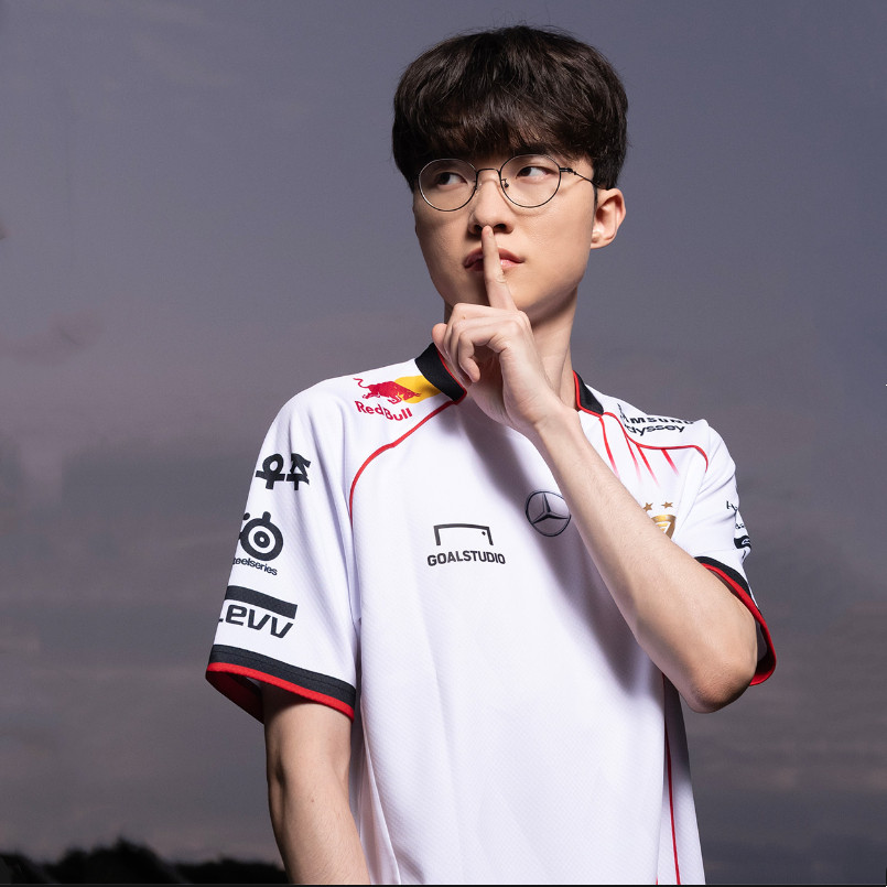 2024 T1 Worlds Uniform Jersey “Faker” Same Uniform T-shirt. T1 E-sports ...