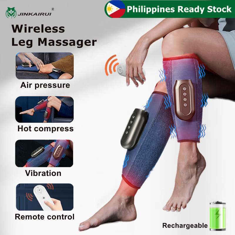 Jinkairui Wireless Leg Massager Air Compression Hot Compress Calf ...