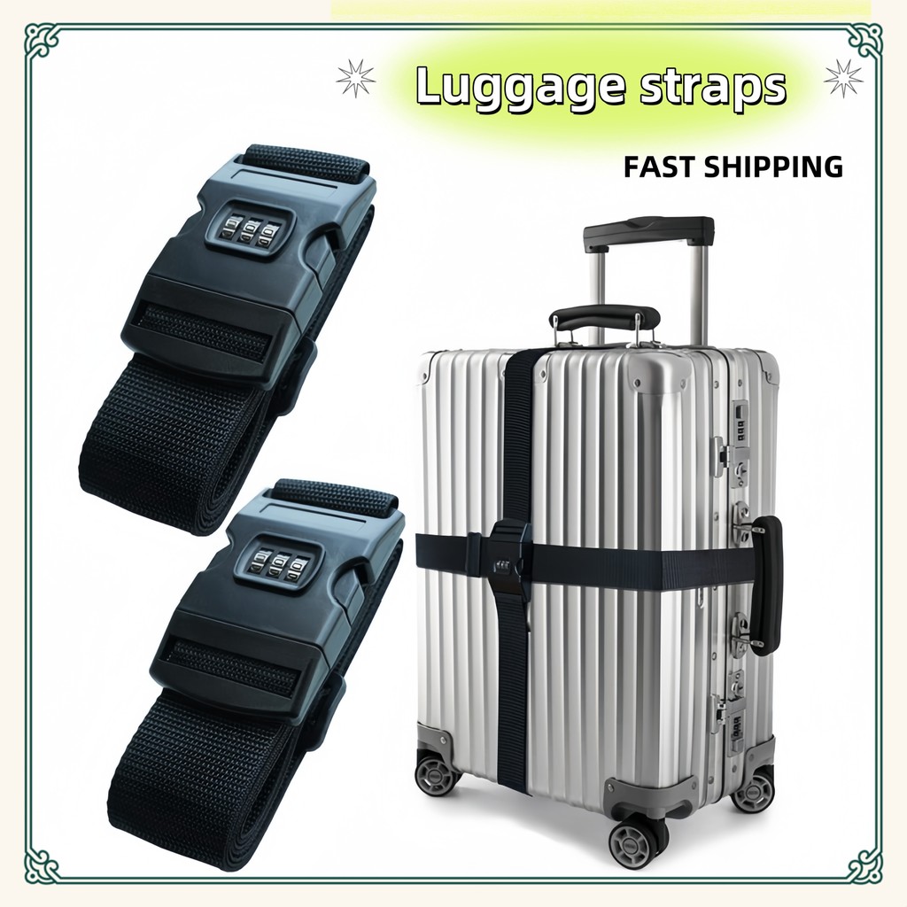 Luggage strap Binding strap Packing strap Cross strap luggage strap ...
