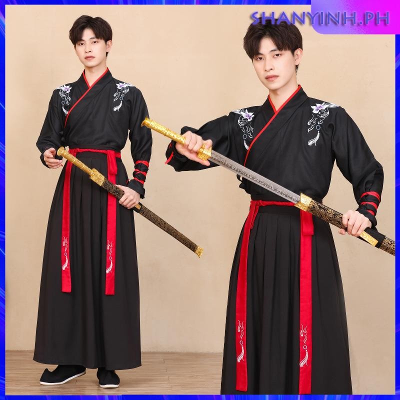 Hanfu Male Ancient Style Martial Arts Swordsman Men Summer Plus Size ...