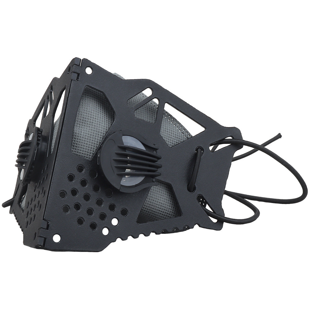 Black Handsome KN90 Mask Cyberpunk Mask cos Mechanical Butterfly Mask ...