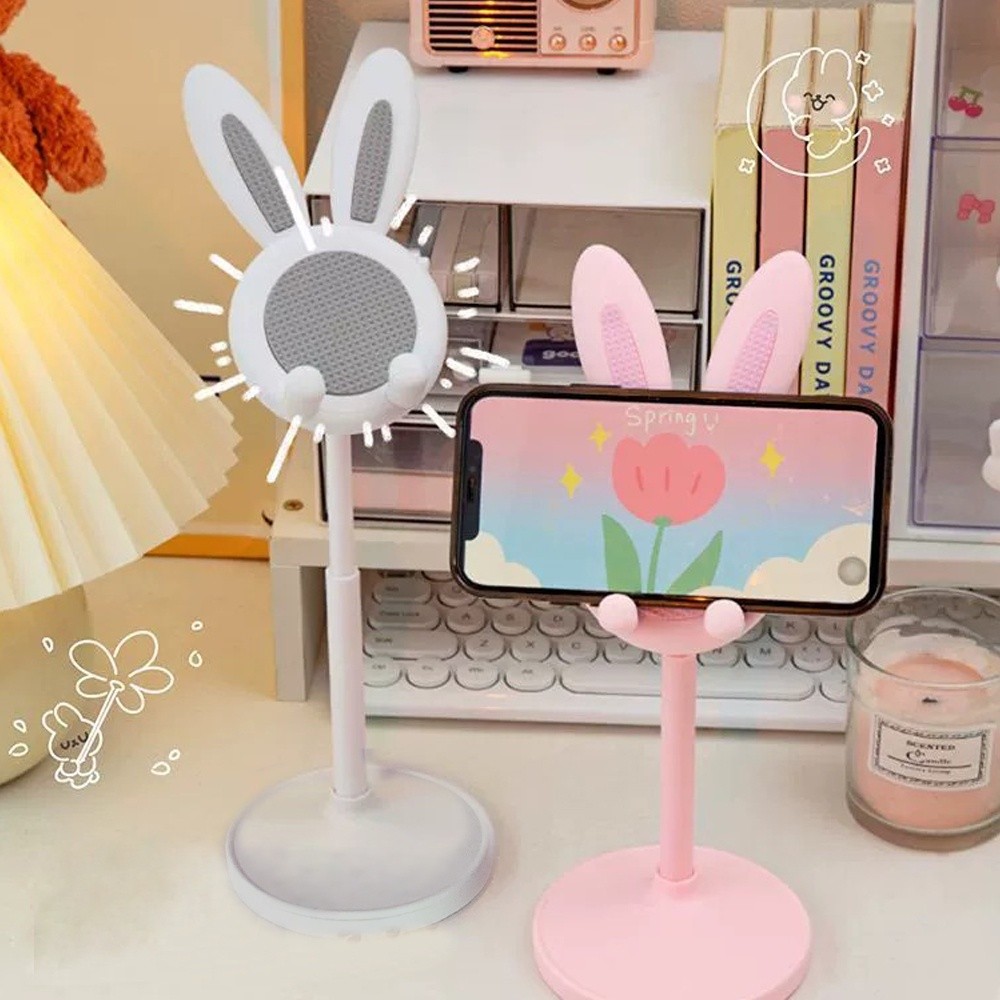 Cute Bunny Phone Holder Desktop Cell Phone Stand Height Angle ...