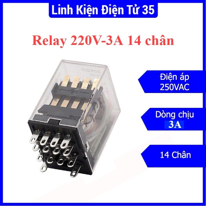 Relay 220V-3A 14 pins IDEC intermediate Relay switching circuit ...