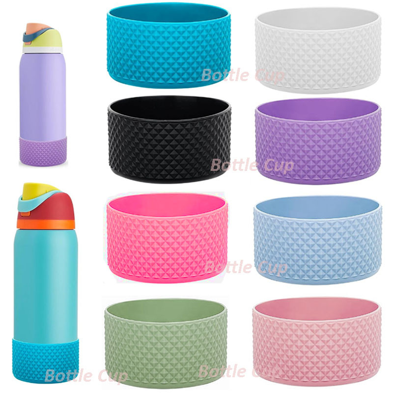 40oz Silicon Bottom Boot Diamond Silicone Water Bottle Boot for Owala ...