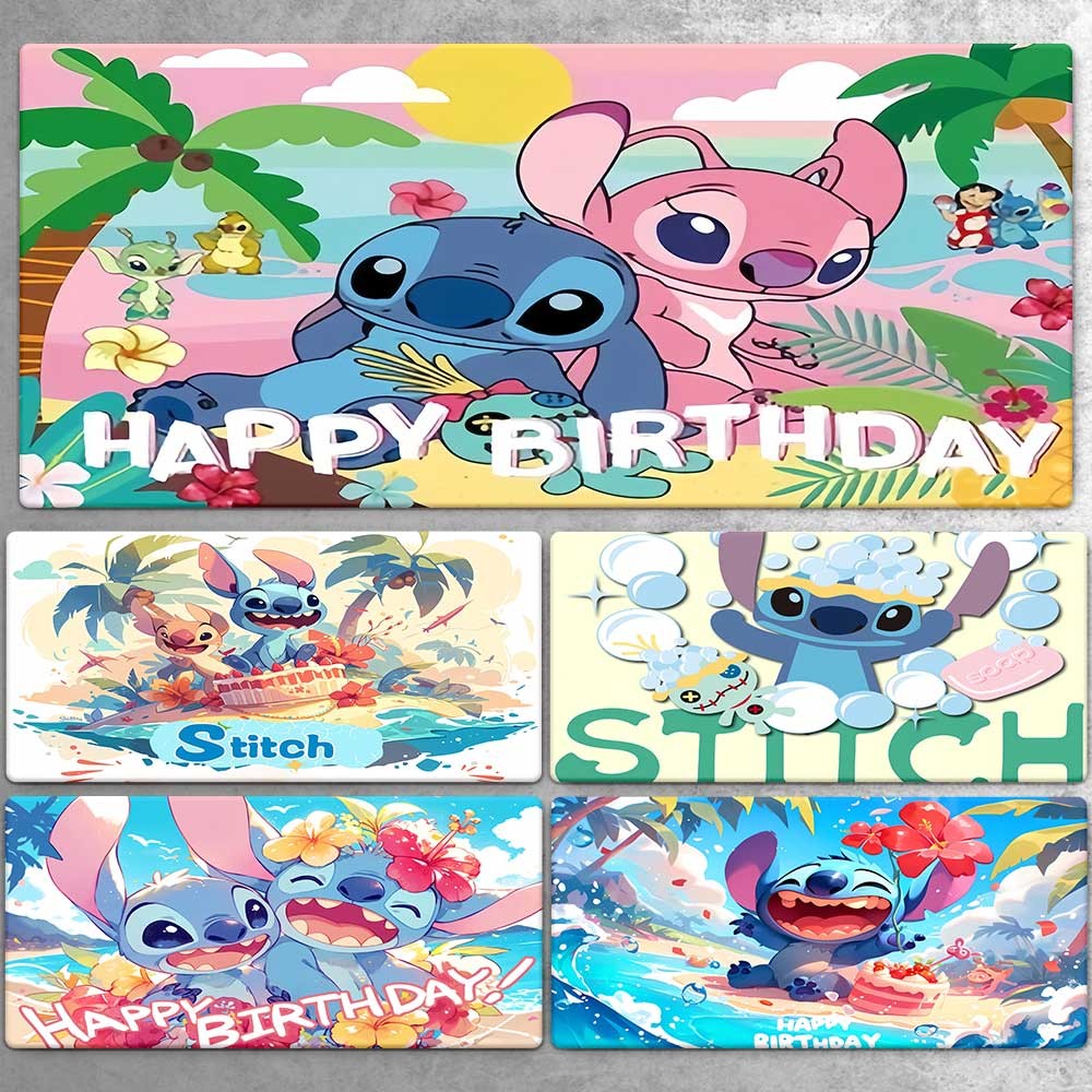 Large Mousepad XXL Cartoon Stitch Mouse Pad Keyboard Gaming Accessories ...