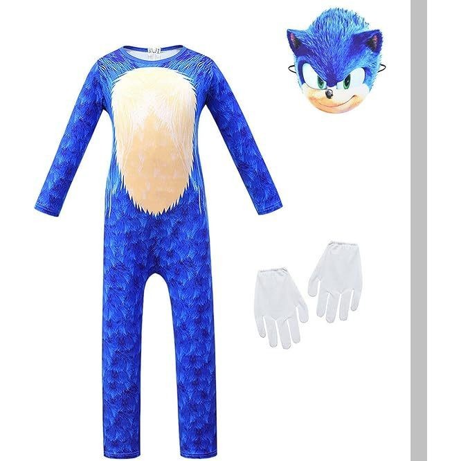 Sonic Cosplay Costume Sonic Boy Cartoon Character Halloween Performance ...
