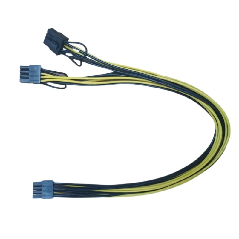 R* Flexible CPU 8Pin To Double6+2Pin Power Cable 18AWG Copper Wire ...