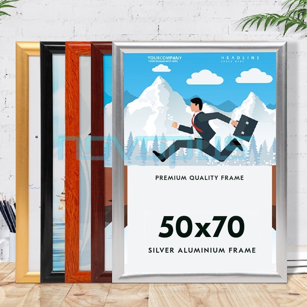 NOVO 50x70cm Large Size Poster Design Aluminium Alloy Photo Frame for ...