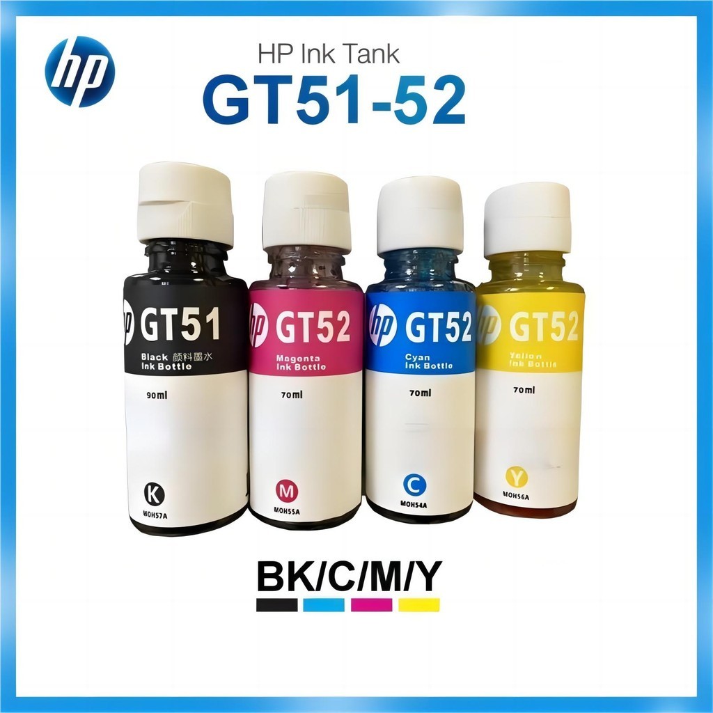 HP Original Ink GT53 /GT52 Black + GT52 CMY Set Of 4units Ink Bottle ...