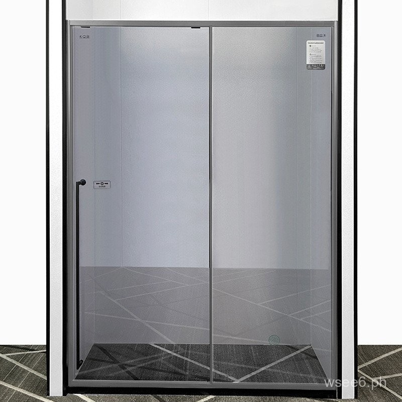 Extremely Narrow One-Line Shower Room Glass Partition Bathroom One ...