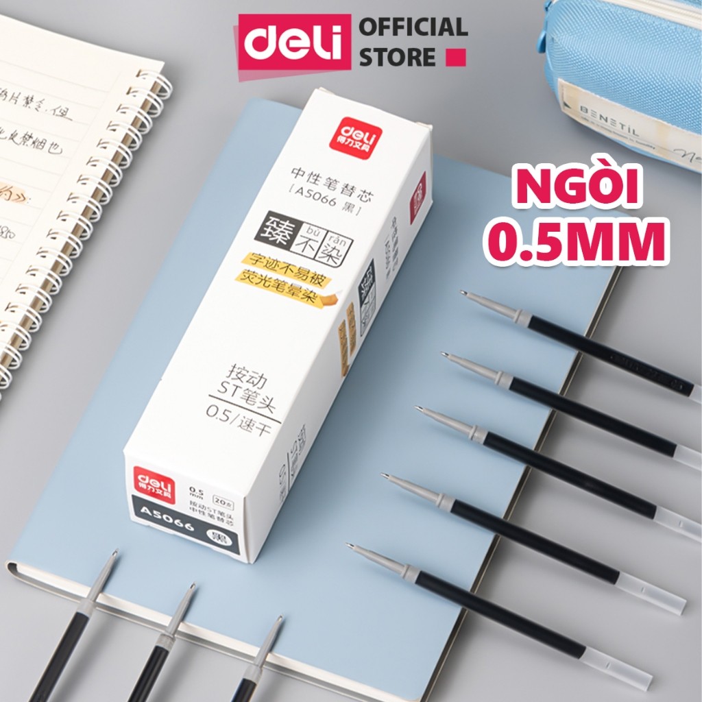 Pen Refill A575 S60-ST Deli Gel Writing Nib 0.5mm For Ballpoint Pens ...