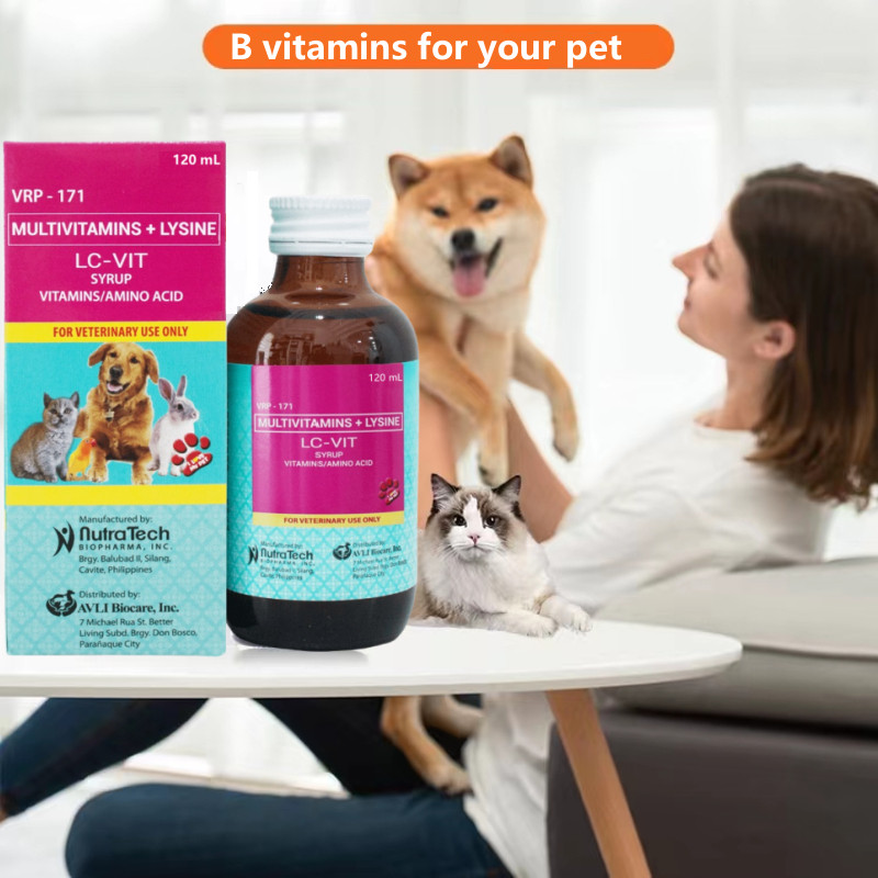 LC-Vit Multivitamins+Lysine, Pet Multivitamins For Cat Dog Vitamins 120 ...