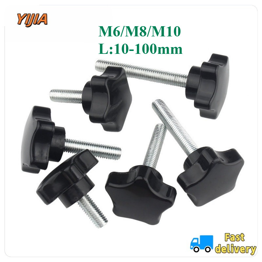 Five-Star Torx Handle Screw M6/M8/M10 Five-Star Glue Wood with Handle Bolt Plastic Manipulator ...