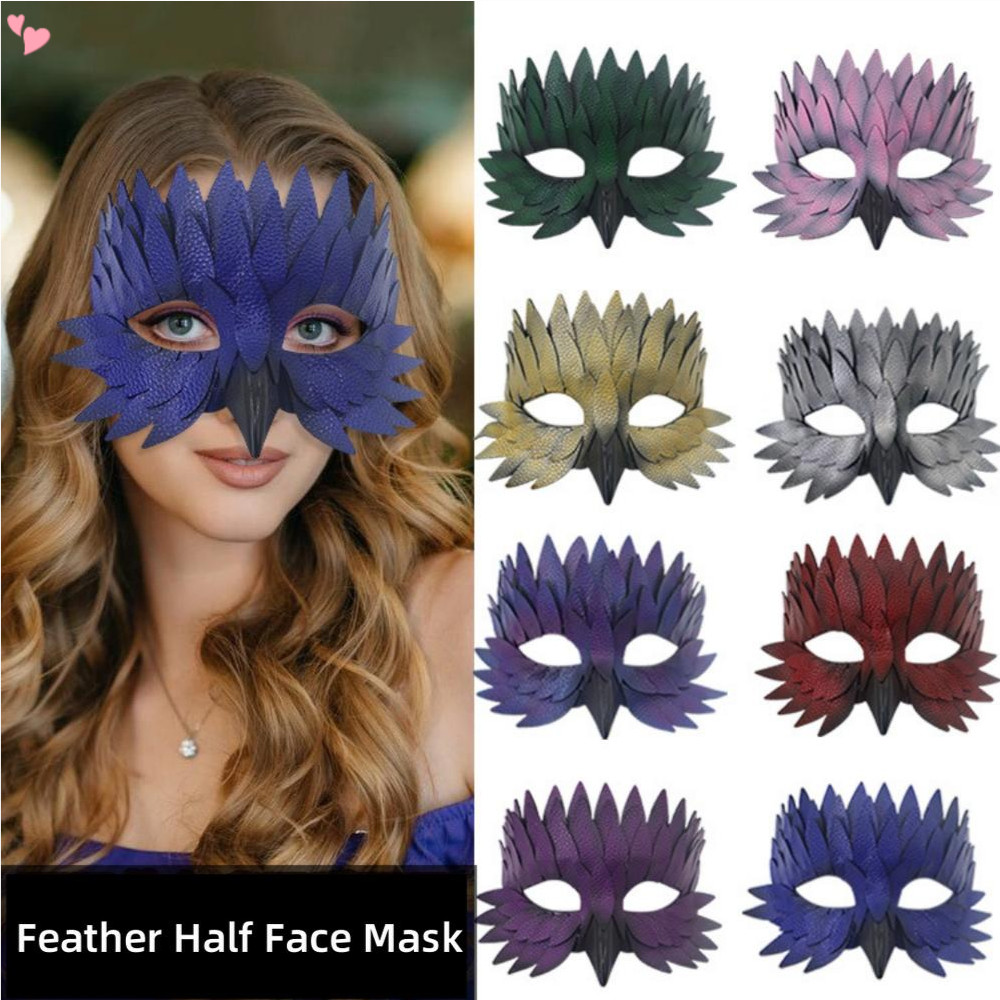 Halloween Semi-leather Eagle Bird Mask,Masquerade Costume Accessory ...