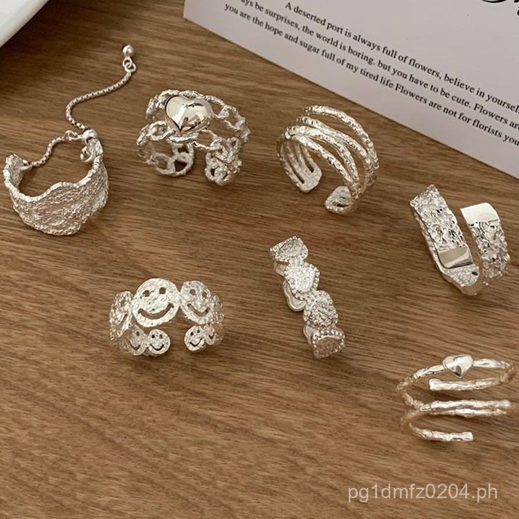 Textured Simple Tin Foil Women's Wrinkled High-End Non-Fading Pure ...