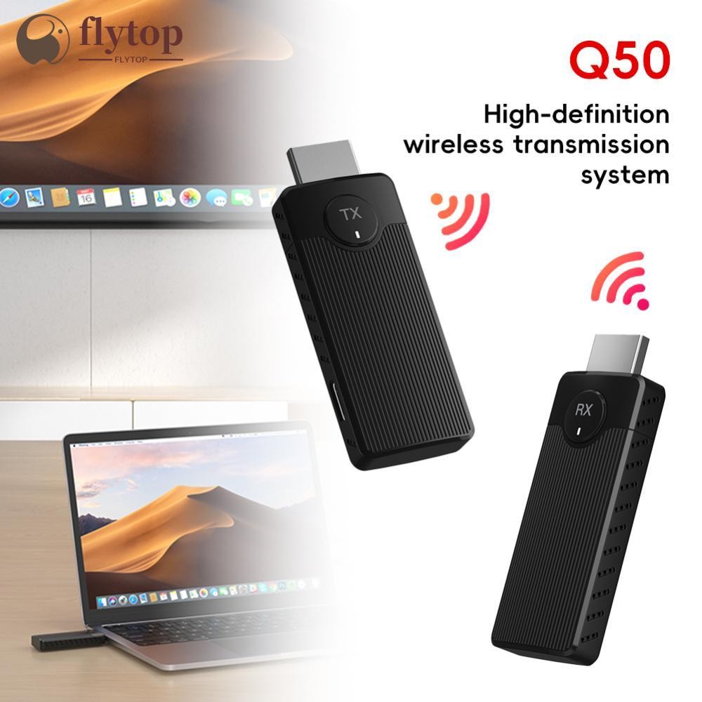 FLYTOP HDMI Wireless Transmitter Point-To-Point Laptop Mirroring ...