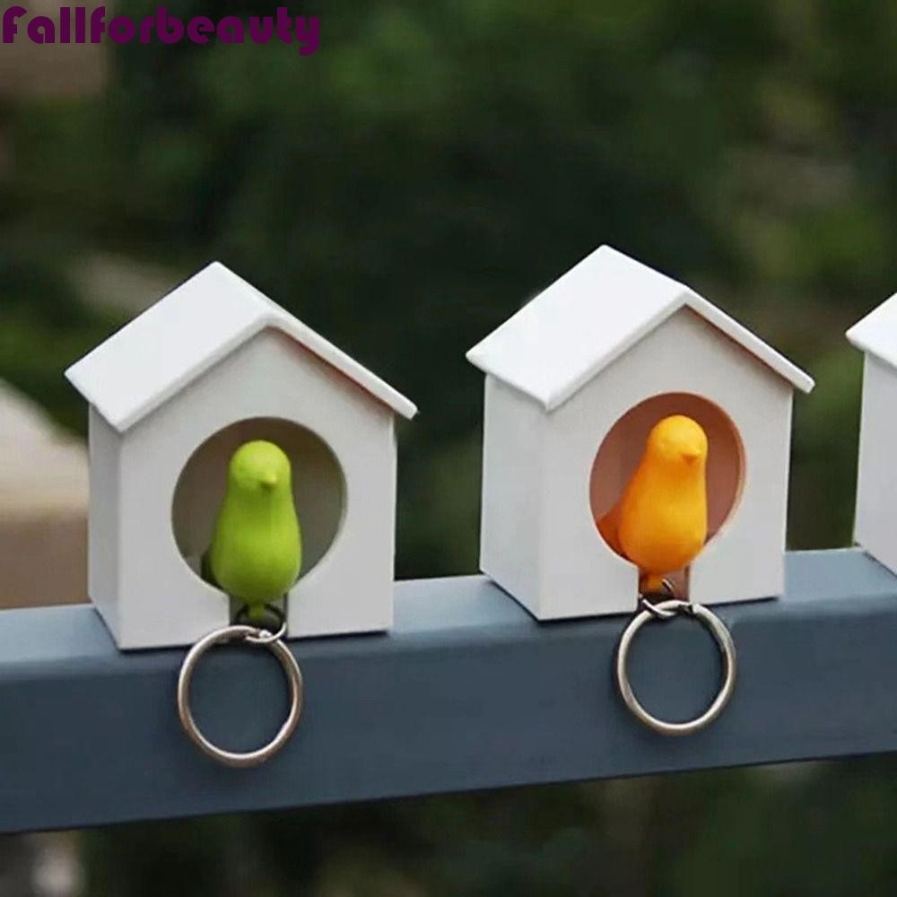 FALLFORBEAUTY Sparrow Key Holder, Plastic Birdhouse Shape Sparrow House ...