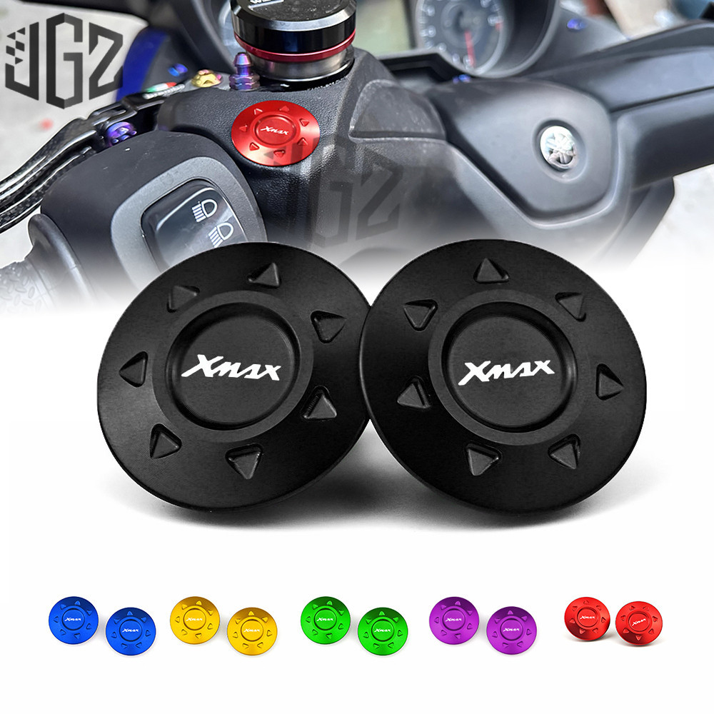 XMAX CNC Side Mirror Hole Blocker Glass Cover Motorcycle For YAMAHA ...