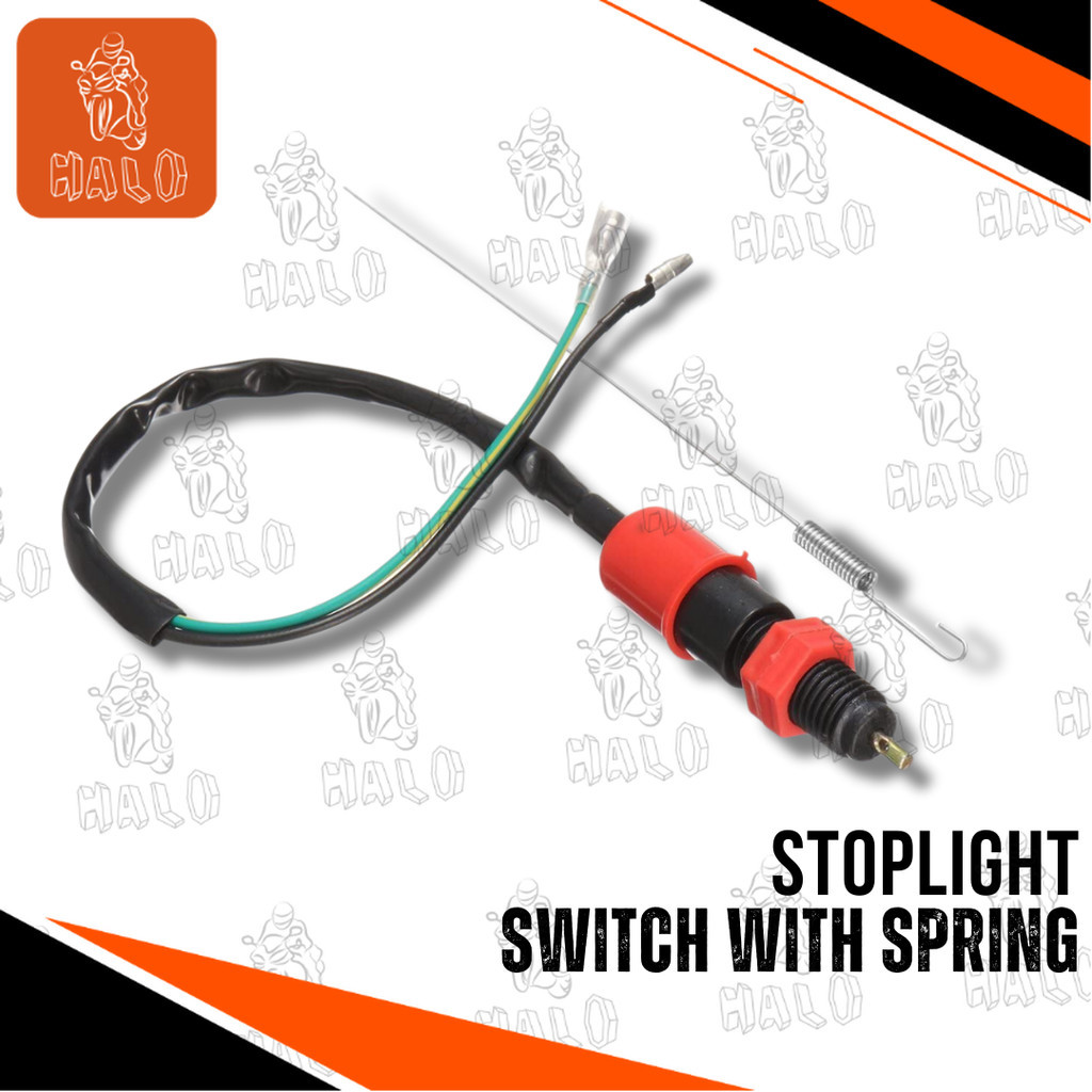 [HALO MOTORS] MOTORCYCLE STOP LIGHT SWITCH WITH SPRING | Shopee Philippines
