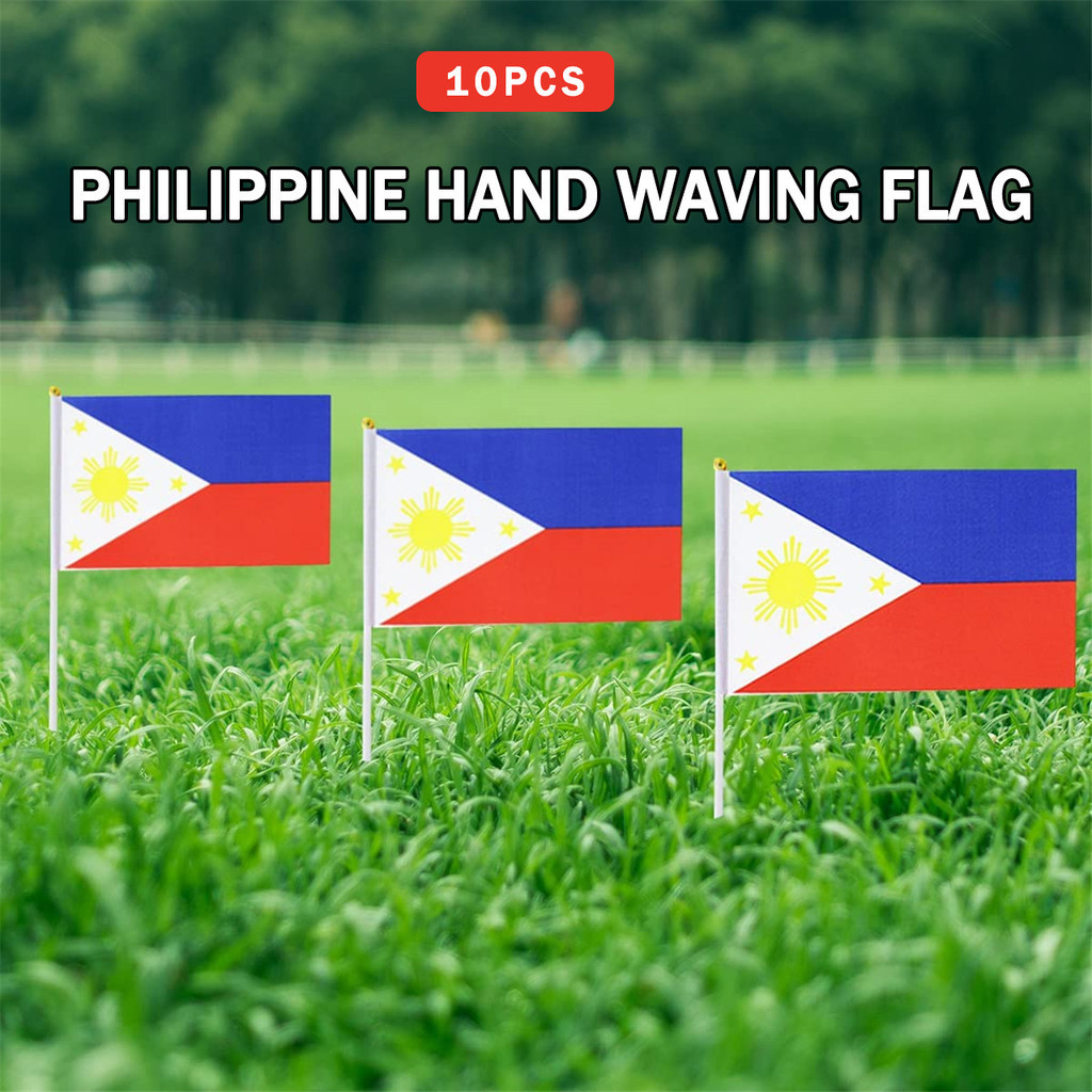 10PCS Flaglet Philippine Flag / Nylon ( Flaglets ) with Stick For Cars ...
