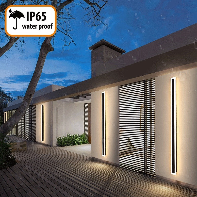 RQ`Outdoor Wall Mounted Porch Waterproof IP65 Linear Wall Lights Bar ...
