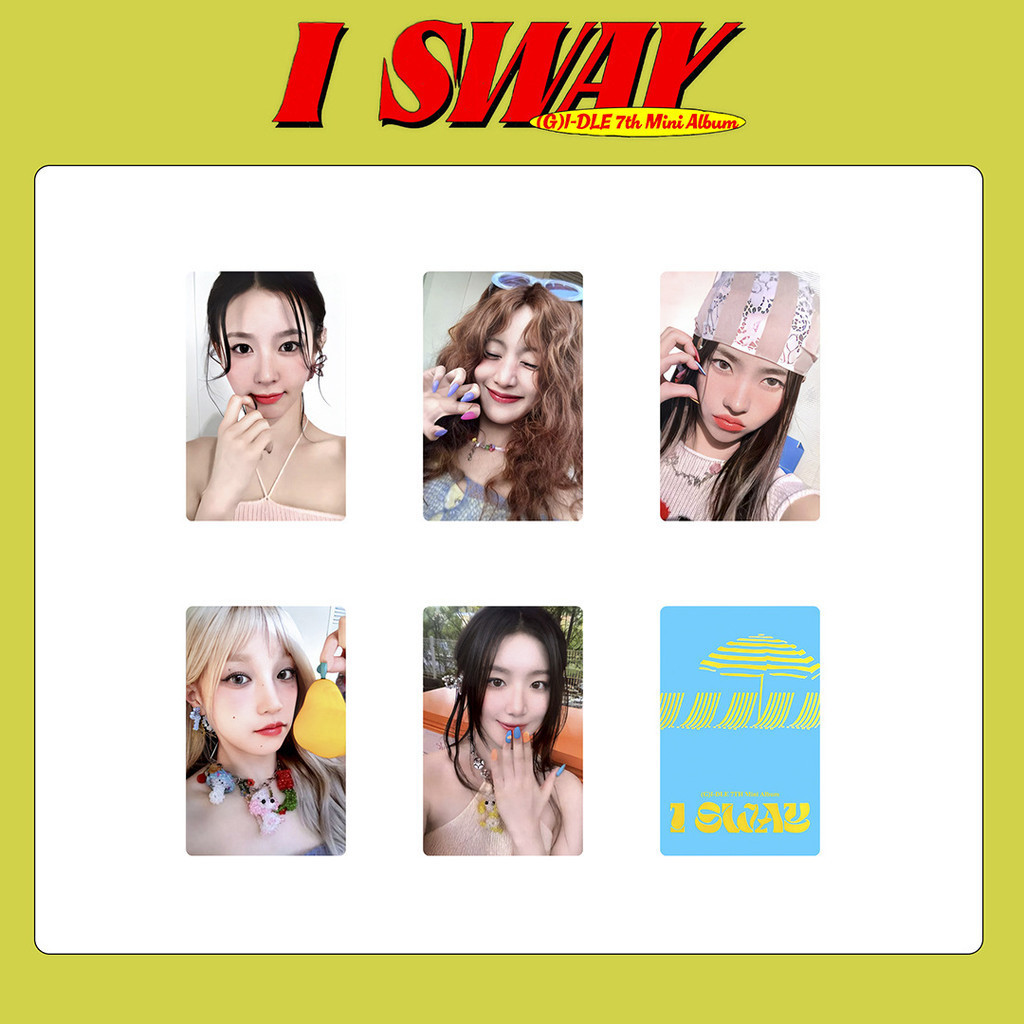 1-15pcs GIDLE Lomo Card I SWAY Album Yuqi Raster Card WITHMUU YUQ1 I ...