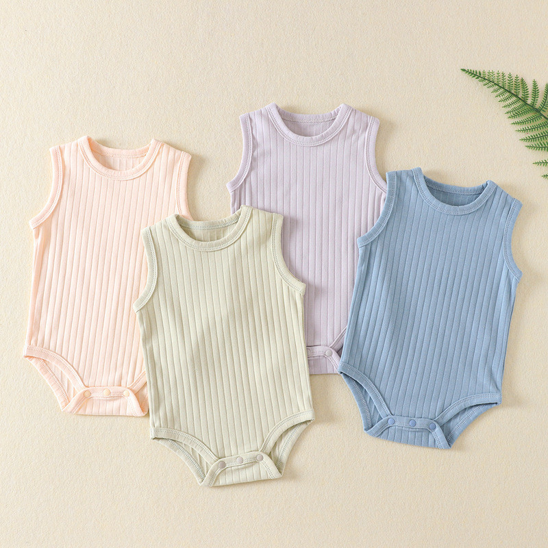 0-24m INS baby Jumpsuit Summer Newborn Clothes Sleeveless baby Onesie ...