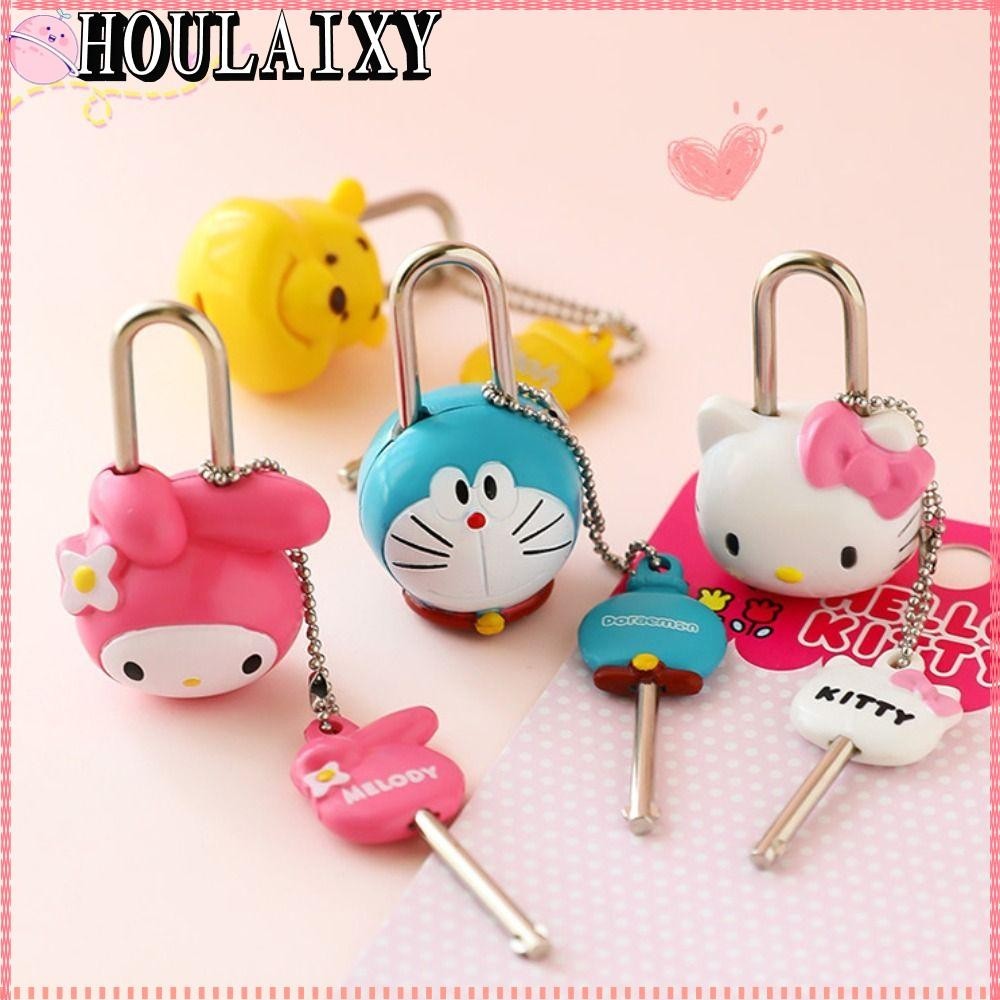HOULAIXY Hello Kitty Mini Padlocks, Cartoon Cute Anime Padlocks ...