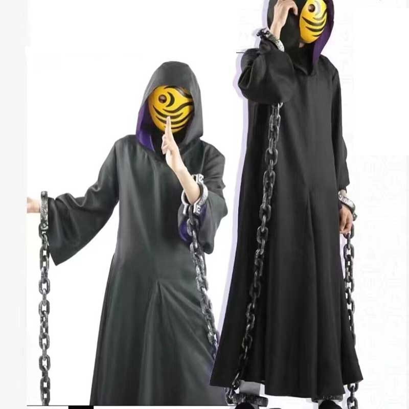 Anime Akatsuki Uchiha Cosplay Costume Tobi Obito Akatsuki Ninja Madara ...