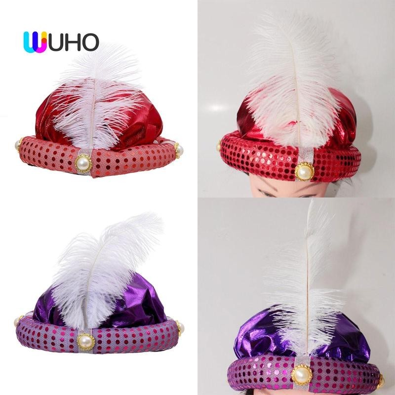 [WUHO] Indian Sultan Turban Hats Indian Cap Headpiece Arab Headwear ...