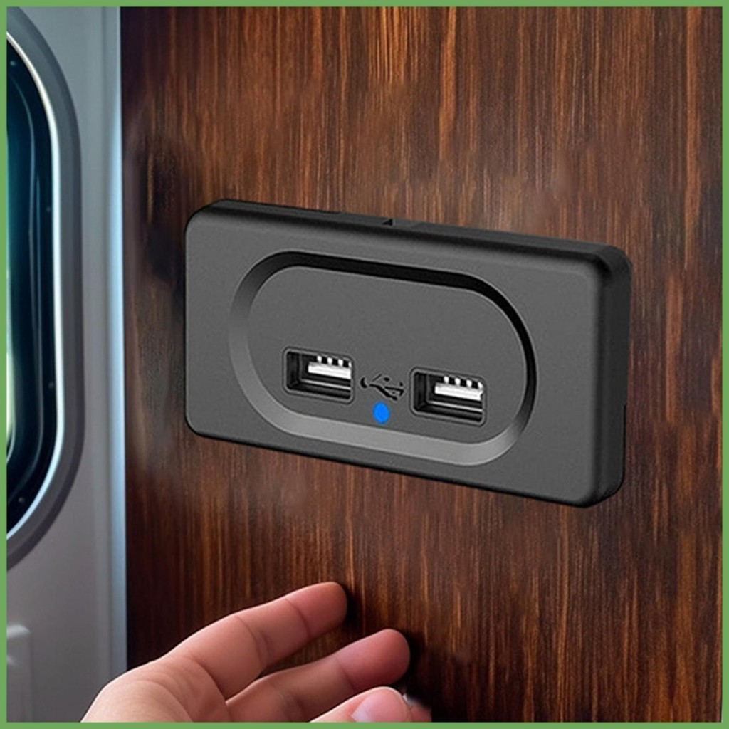 RV USB Outlet Wall Mount Intelligent RV Charger Socket RV Panel Outlet ...