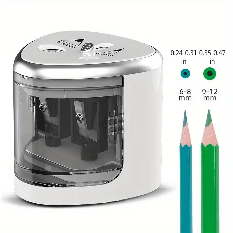 Electric Two Holes Pencil Sharpener Automatic Pencil Sharpeners Home ...