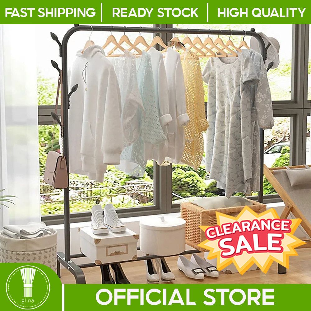 Glina CLEARANCE SALE Anti Rust Garment Rack Clothes Hooks Hanger Cloth ...