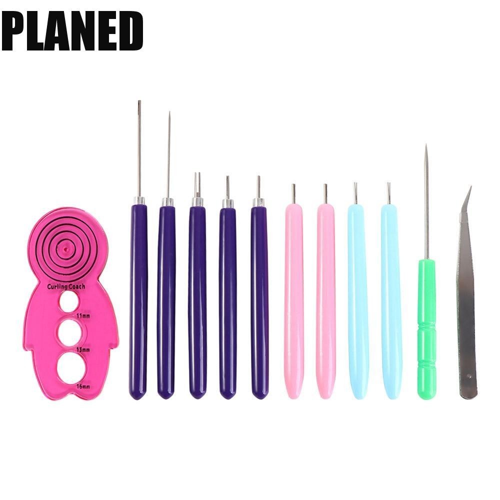 PLANED 12PCS Quilling Needle Kit, Quilling Slotted Pen Paper Craft ...