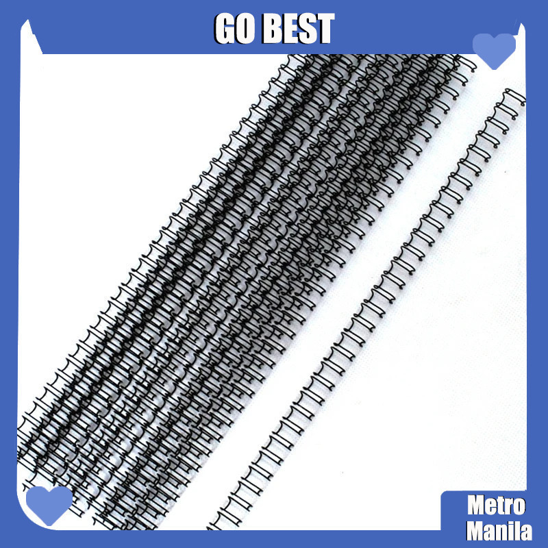 100pcs White/Black Double Loop Wire Spring Notebook Spiral Spring ...