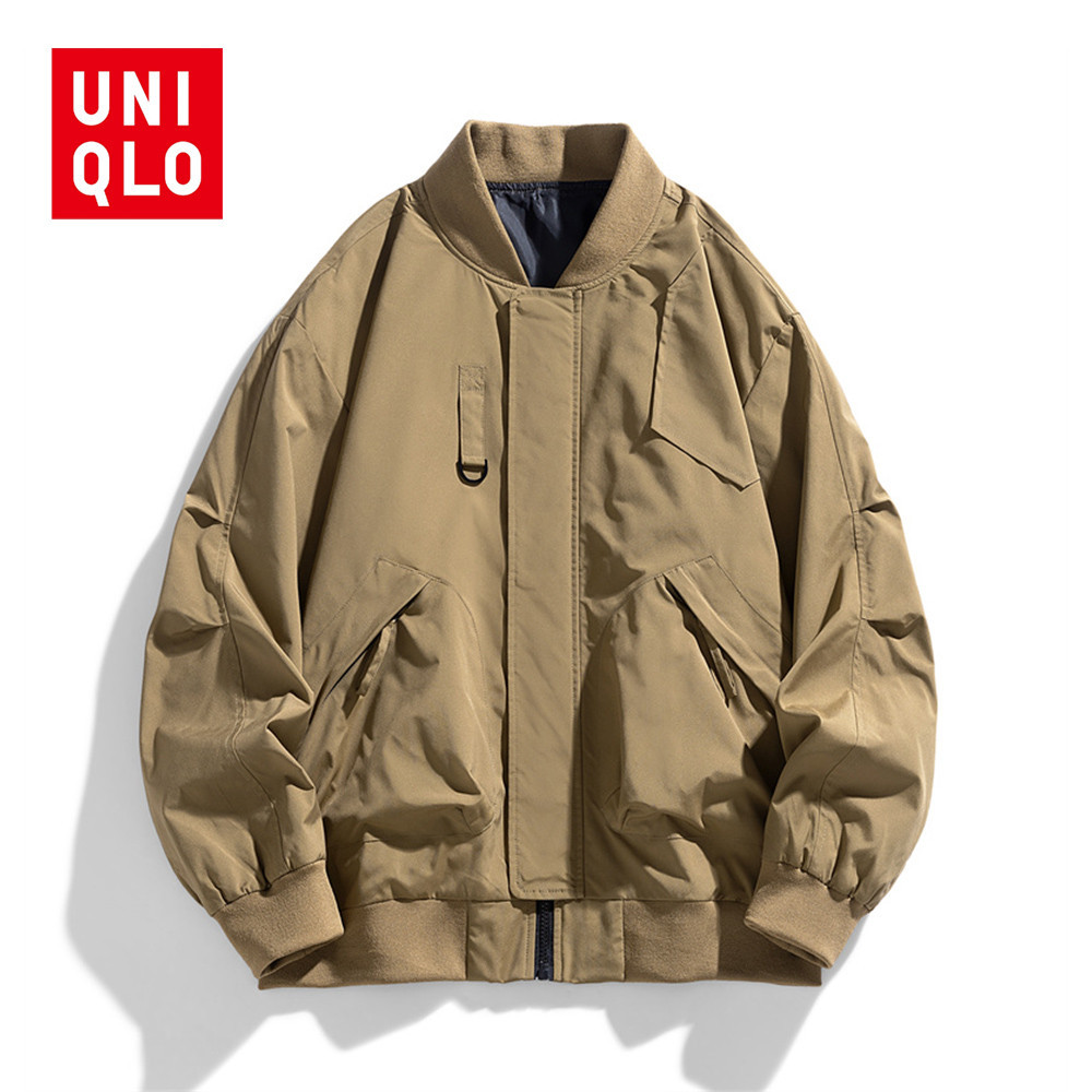 M-8XL UNIQLO Men's Bomber Jacket Large Size Casual Jacket Men's Spring ...