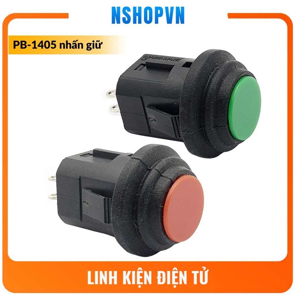 Pb-1405 waterproof and dustproof self-retaining push button, Red ...