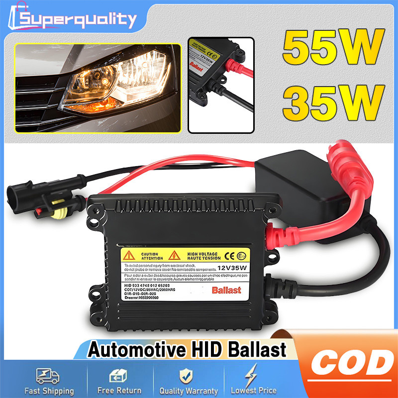 35W 12V DC Car Xenon Hid Ballast Ignition Electronic Ballast For HID Kit Xenon H7 H4 H1 H3 H11 ...
