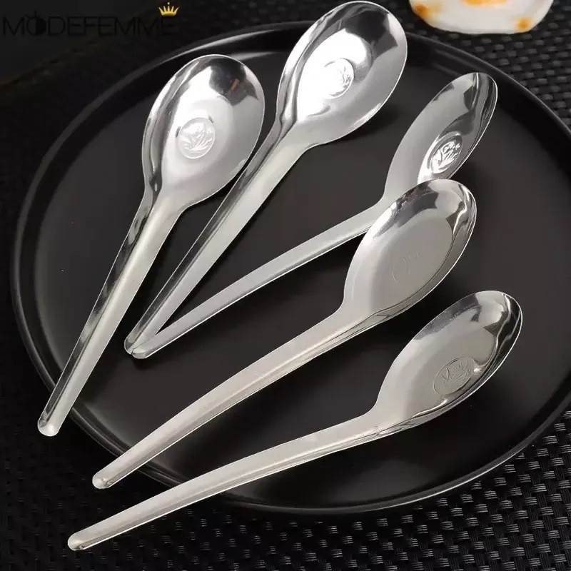 6pcs Stainless Steel Sudu Sup Stainless Steel Food Spoon Sudu Nasi ...