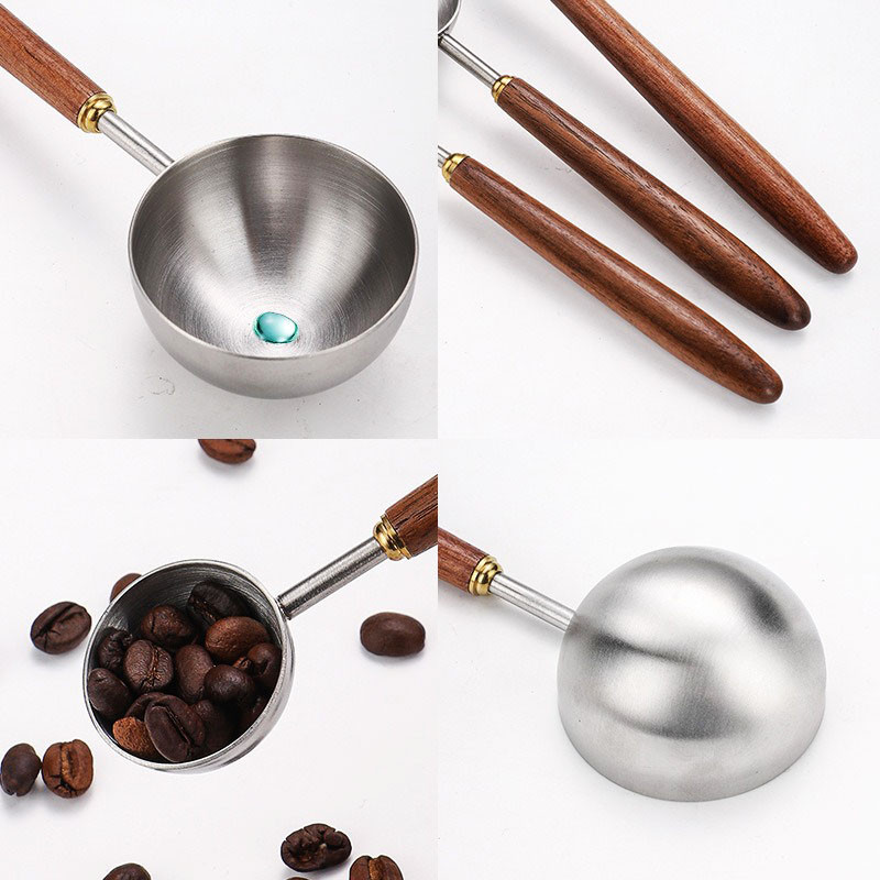 3ML/8ML/23ML Vintage Coffee Measuring Spoon Retro Stainless Steel ...