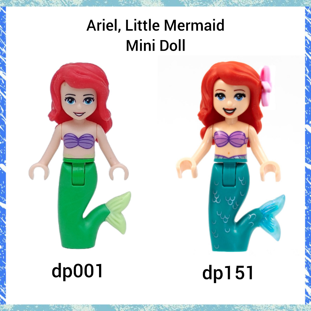 Ariel Mermaid, Mini Doll (dp001/dp151) Lego Disney Princess The Little ...