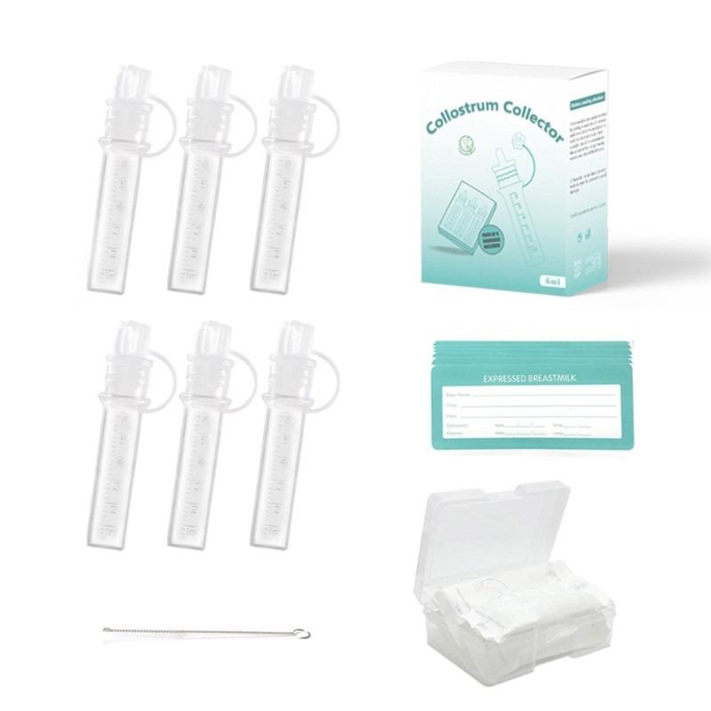 mtt Set of 6pcs Colostrum Container Tube for Newborns Feeding Mom ...