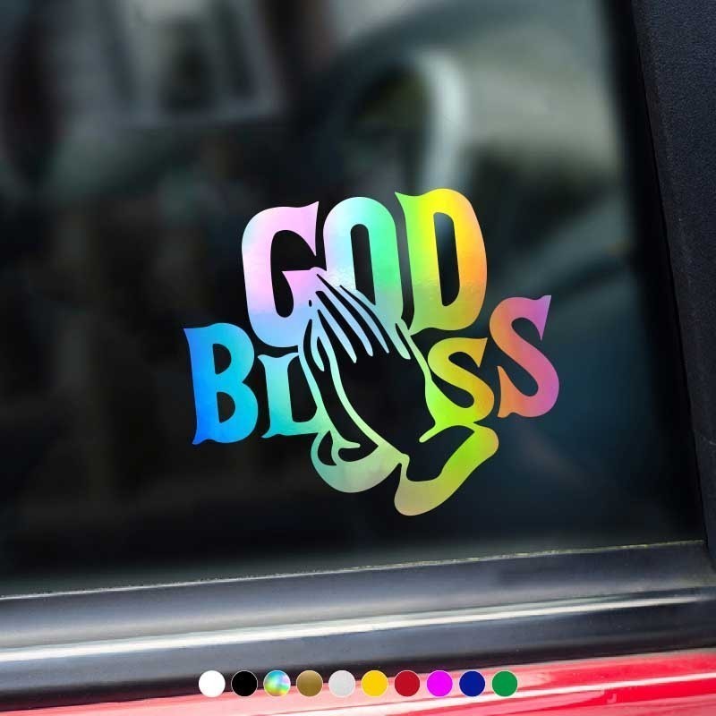 God Bless Sticker for Car Stickers and Decals Waterproof Christian ...