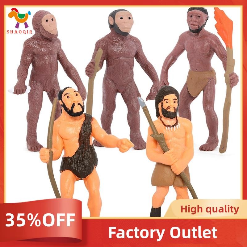 Hot Sale Simulation Human Evolution Models Primitive Figurine Growth Cycle Human Action Figures ...
