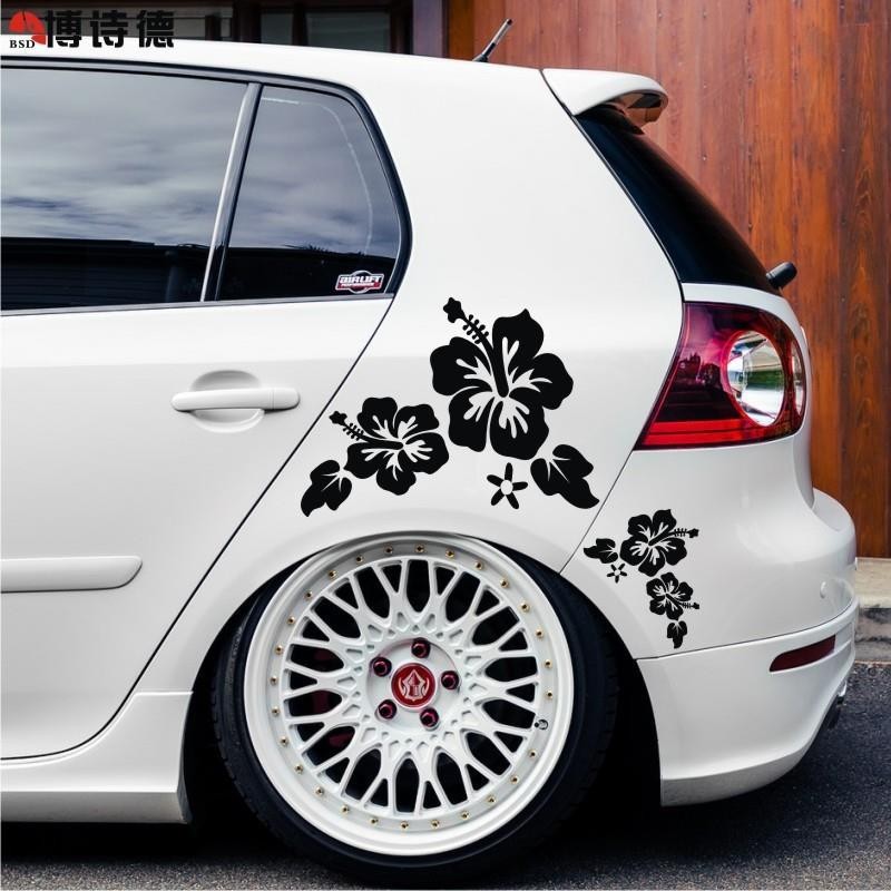 Sglink Car Sticker Butterfly Love Flower Car Sticker Waterproof ...